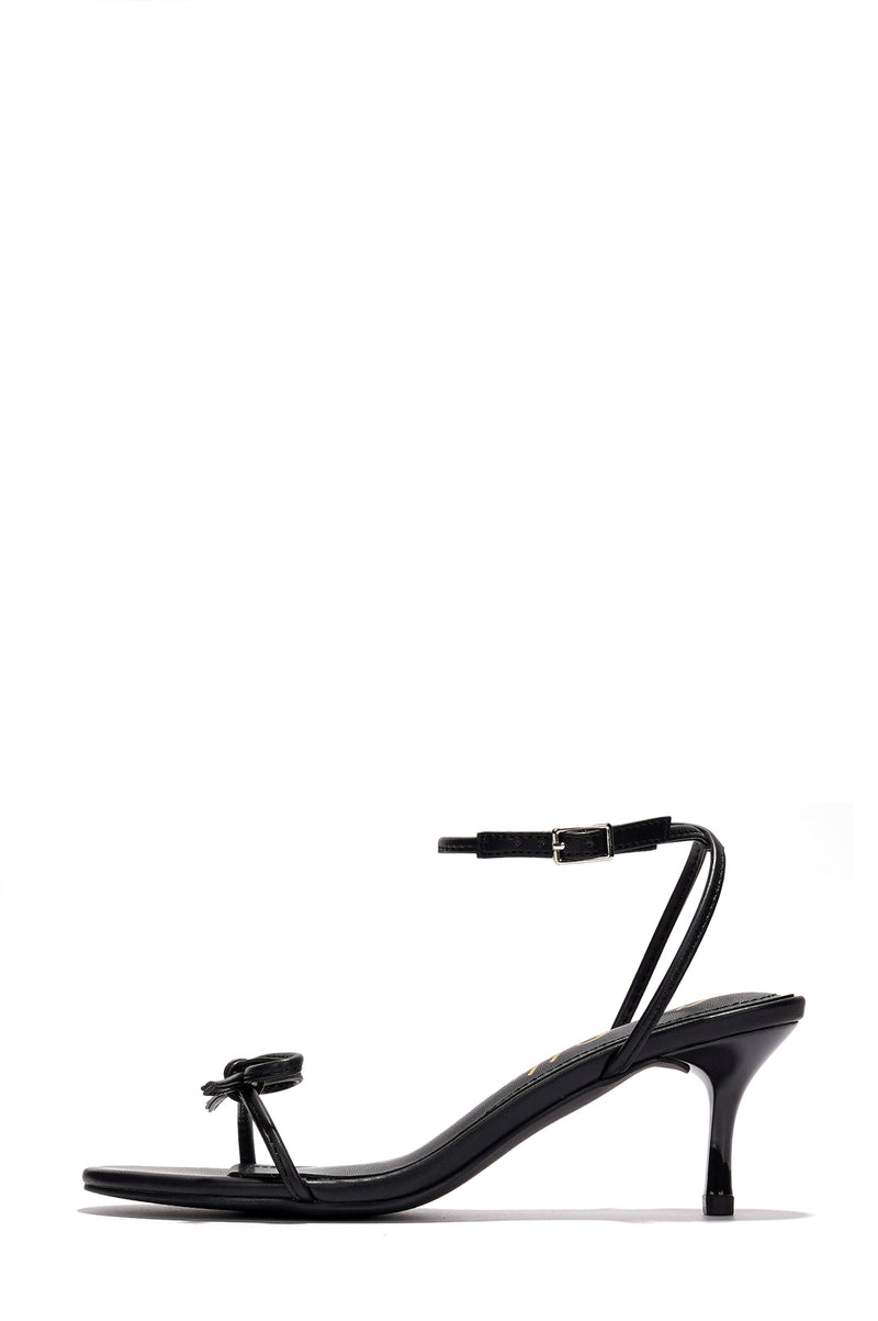 Sadie Minimalist Bow Knot Kitten Heels – Cape Robbin