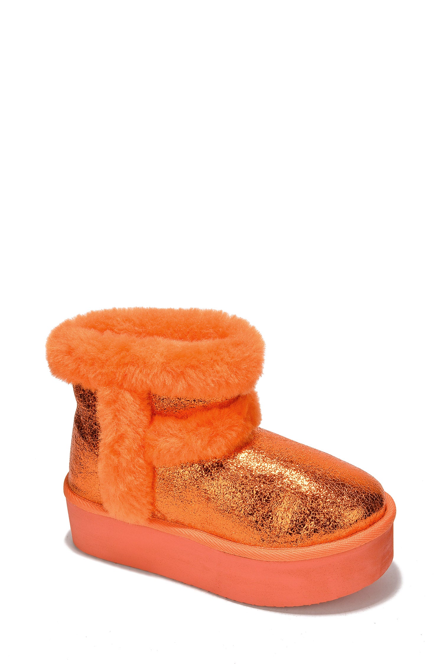 Tasha Fur Metallic Platform Ankle Booties – Cape Robbin